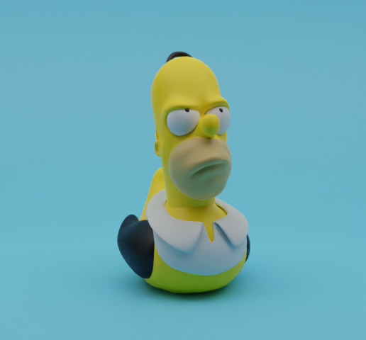 STL file Homer jay Rubber duck 🦆 ・3D print model to download・Cults