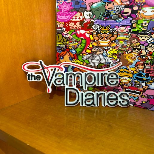 STL file Vampire Diaries Logo 🧛 ・3D printable model to download・Cults
