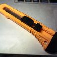 📦 Box cutter blade slide and locking mechanism・Free 3D File for ・Cults
