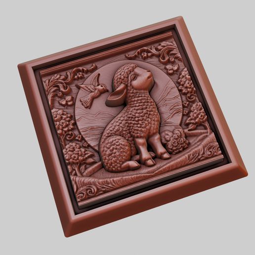 3D file Lamb Animal 3D Model for CNC Router Laser & 3D Printer 🖨️ ・3D ...