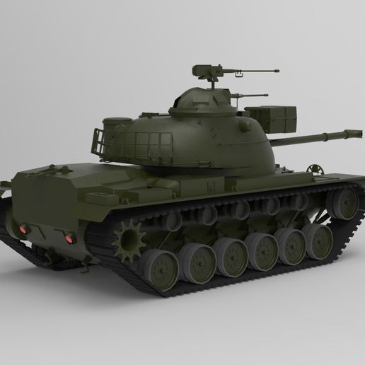🪖 M48 Patton Tank・ OBJ File for 3D printing・Cults