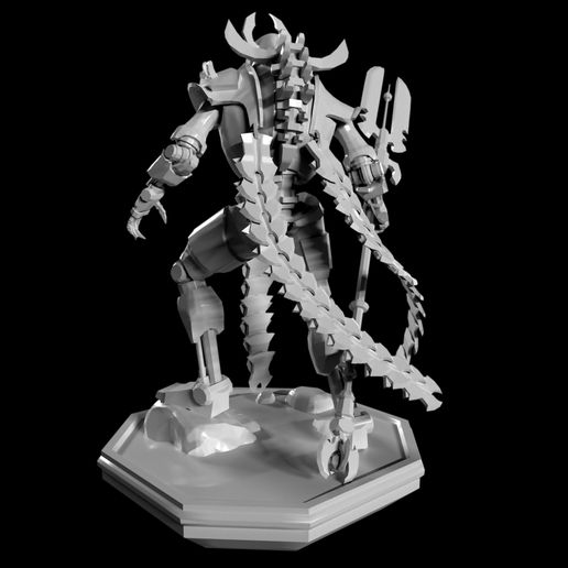 👾 Necron Overlord Statuette・ STL File for 3D printing・Cults