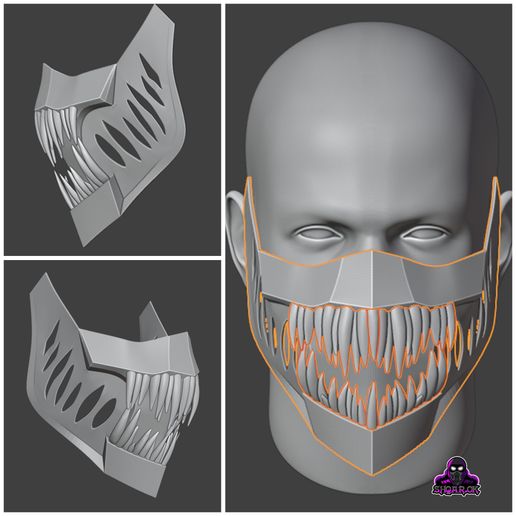 🕹 Cosplay mask - Go Baraka! Go!・ STL File for 3D printing・Cults