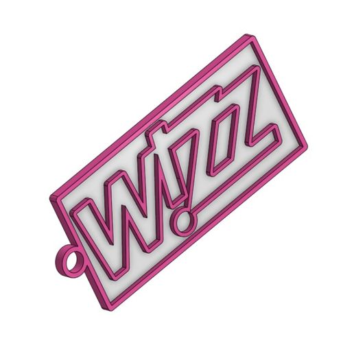 🗝️ WIZZ AIR LOGO KEYCHAIN・ 3MF File for 3D printing・Cults