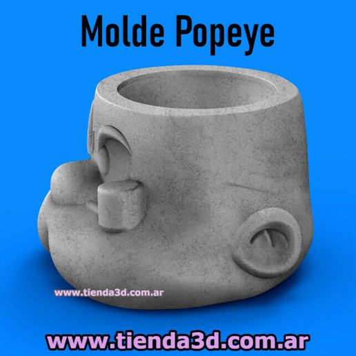 STL file Popeye Pot Mold 🪴 ・3D printing model to download・Cults