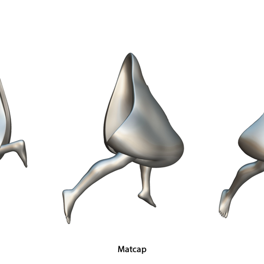 🏃 Running Nose Rigged with Animation・ 3D File for ・Cults
