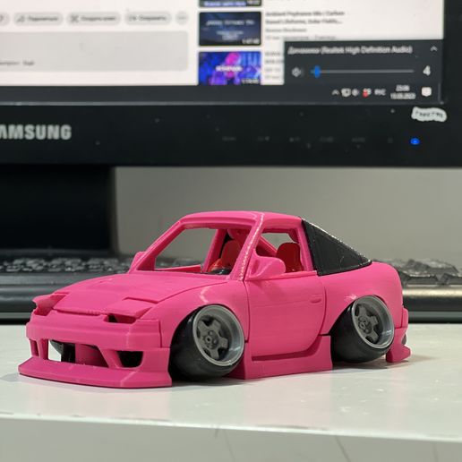 🚗 Nissan 200sx Tooned car model kit・ STL File for ・Cults