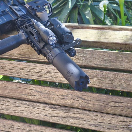 👹 Surefire SOCOM556-MINI MONSTER Silencer (AIRSOFT)・ STL File for 3D ...