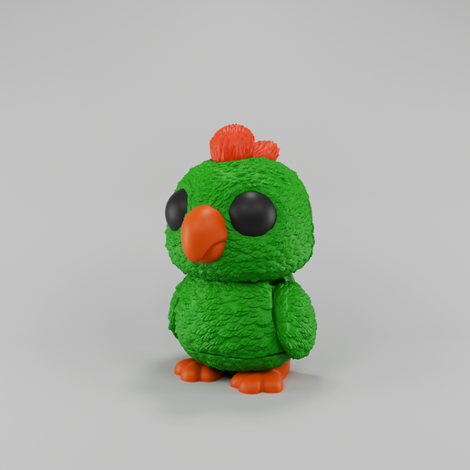 🦜 Flexy Parrot Figurine + Keychain・ STL File for 3D printing・Cults