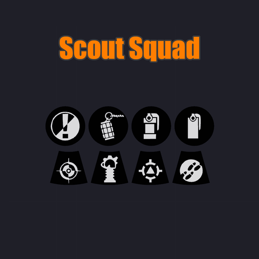 🎲 Scout Squad Tokens - Kill Team 2024・Free STL File for 3D printing・Cults
