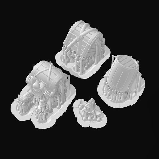 🆓 Assorted AOS Ogor Bits, Shoulder Armor & Gnoblar Keg Carrier (FREE ...