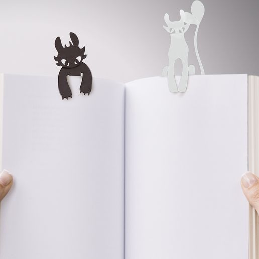 🔖 Toothless And The Light Fury Bookmark・ STL File for 3D printing・Cults