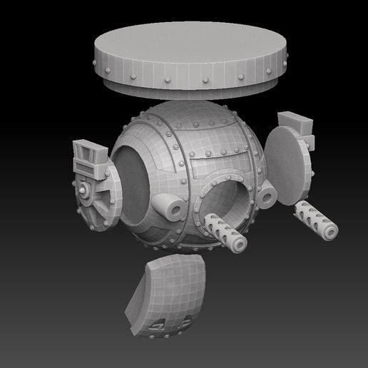 Ball Turret・ 3D File for ・Cults