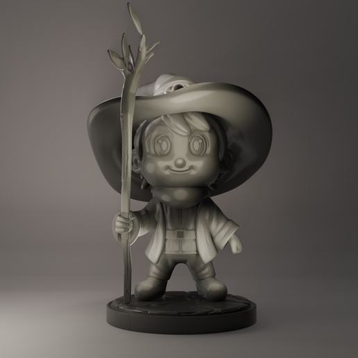 STL file Stylized Mini Mage - 3D Printable Figure 🧙 (OBJ)・Template to ...