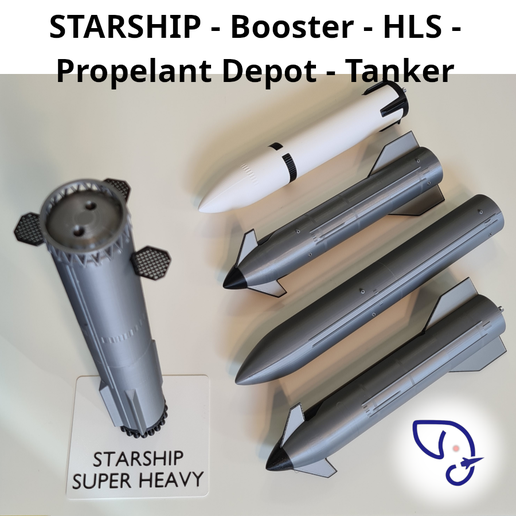 🎒 STARSHIP SUPER HEAVY BOOSTER・Free 3D File for 3D printing・Cults