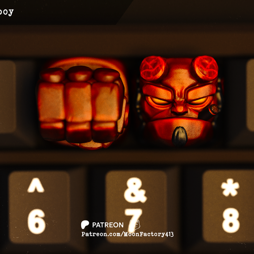 🎬 Hellboy Artisan Keycap・ 3D File for 3D printing・Cults
