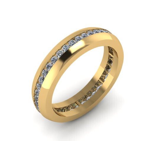 3D file Band ring for daimonds 💍 ・Model to download and 3D print・Cults