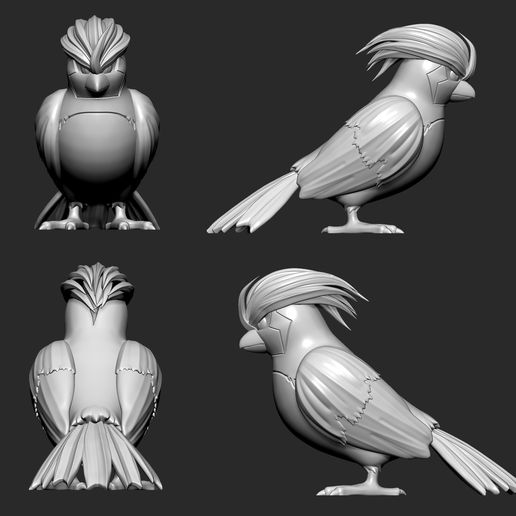 STL file Pokemon - Pidgeotto with 2 poses 🐉 ・3D printable model to ...
