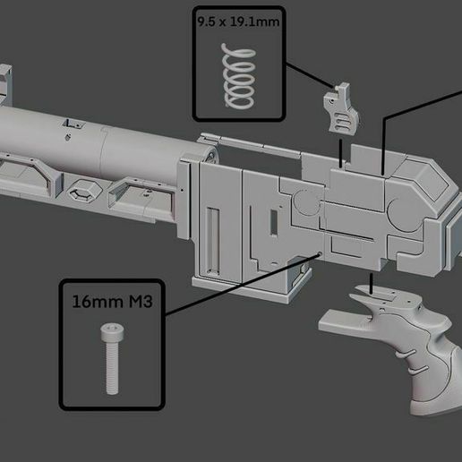 🔫 40K Boltor prop・Free 3D File for ・Cults