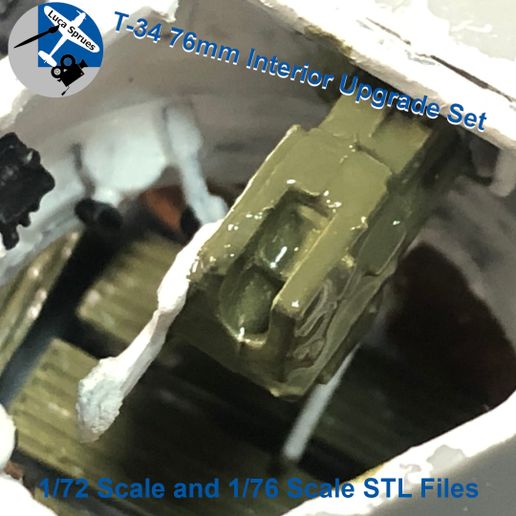 🪖 T-34 76mm and 85mm Interior Upgrade Kit - supported - 1/72 and 1/76 ...
