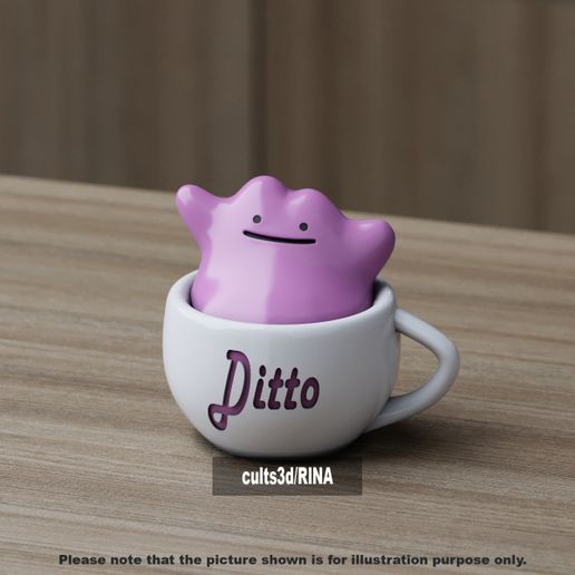 🐉 Ditto chill cup・ STL File for 3D printing・Cults