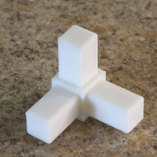 🟪 Square Tubing Corner Connector・Free STL File for ・Cults