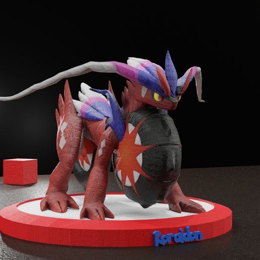 🏍️ Koraidon - Ride Form Pokémon Accurate Model・ STL File for ・Cults