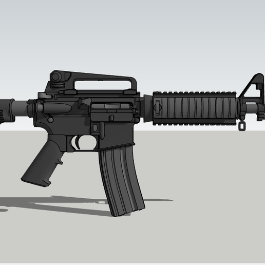 m4a1 2d drawing