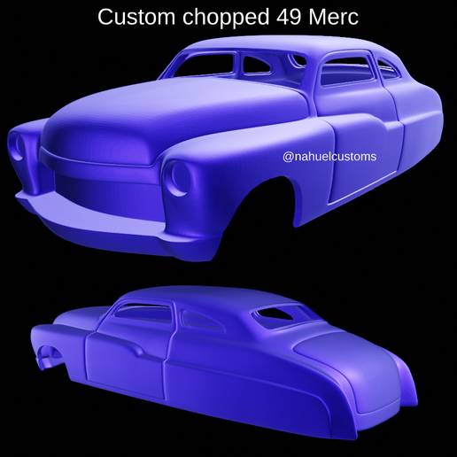 👽 Custom chopped 49 Merc・ STL File for ・Cults