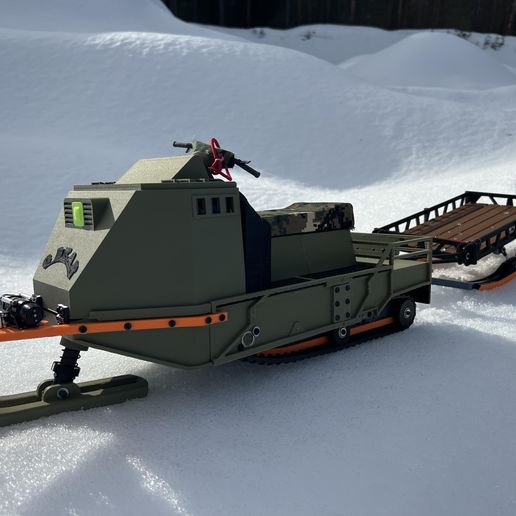 STL file Rc snowmobile ski sled / trailer 🎿 ・Design to download and 3D ...
