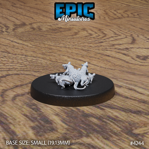 🐀 Rat Swarm Set ‧ DnD Miniature ‧ Tabletop Miniatures ‧ Gaming Monster ...