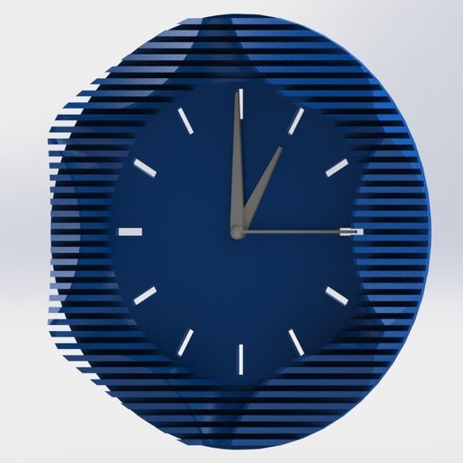 STL file Parametric Wall Clock 4 🕰️ ・Model to download and 3D print・Cults