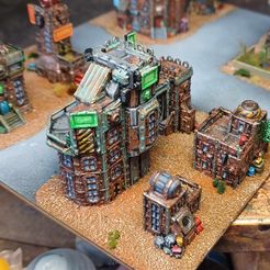 6mm/8mm brut grimdark tech shanty - set 01・Impression 3D・Cults