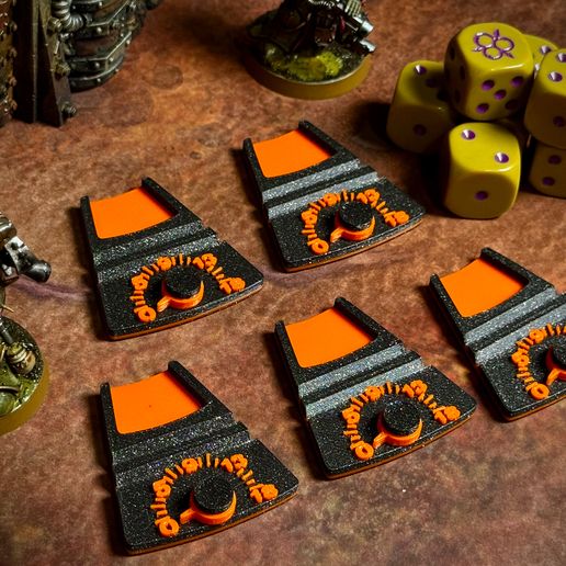 📦 Mini Tracker for Kill Team magnetized wound counter and slots for ...