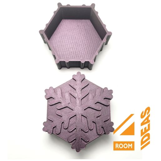 STL file Snowflake Box 2 ️ ・3D printing idea to download・Cults