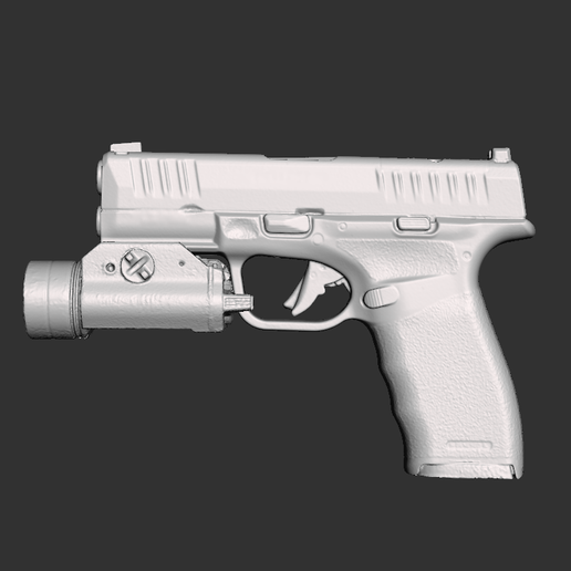 STL file Springfield Hellcat Pro Streamlight TLR1 HL Real Size 3D Gun ...
