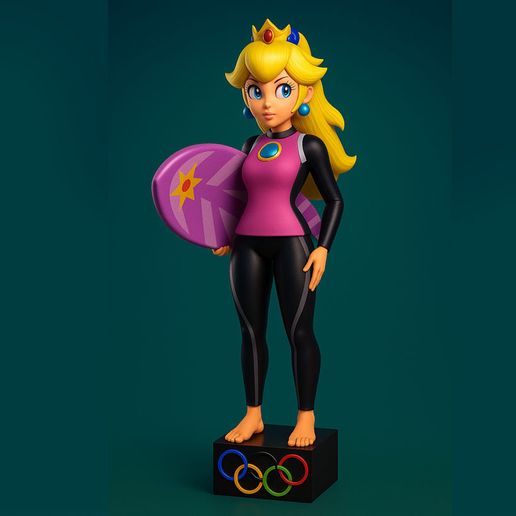 👸 Princess Peaches Surf・ STL File for 3D printing・Cults