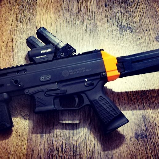 🔫 Stock adapter grand power stribog・ STL File for ・Cults
