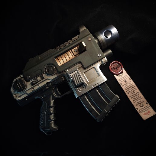 3D printable Space pistol prop for Cosplay/display • made with Bambu ...