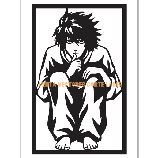 Fichier STL DEATH NOTE WALL ART DECORATION - ANIME 3D PRINTING AND ...
