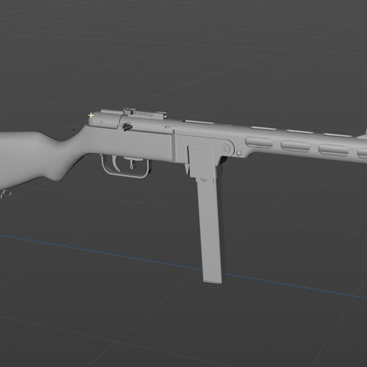 🗺️ Soviet PPSH-41 submachine gun-3 3D model material・ OBJ File for 3D printing・Cults