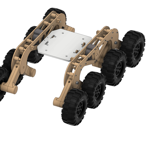 🤖 8 wheeled robot platform DK kit・ STL File for 3D printing・Cults