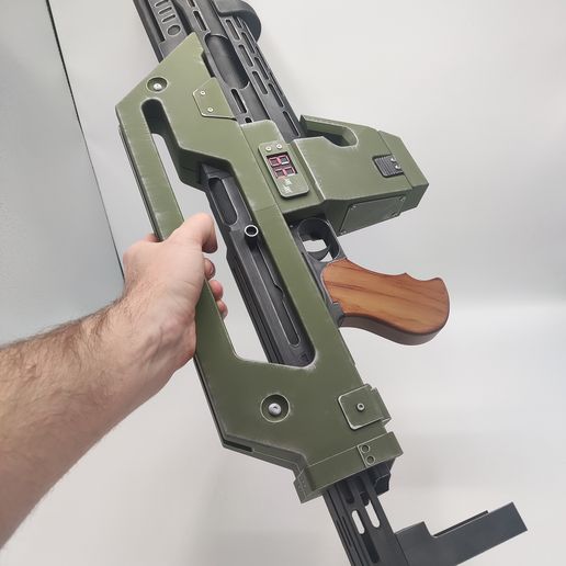 👾 M41A Pulse Rifle (Aliens) STL・ STL File for 3D printing・Cults