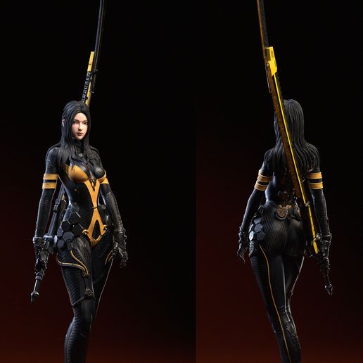 👾 Tachy Stellar blade fanart 1:6・ 3D File for 3D printing・Cults