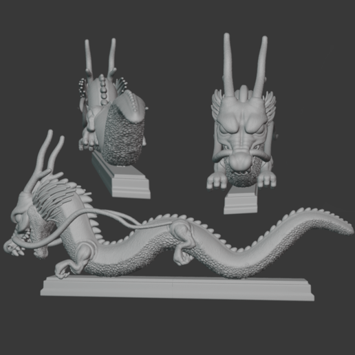 3D file Chinese Dragon – Shenlong - Asian Monster 🐉 ・3D printable model ...