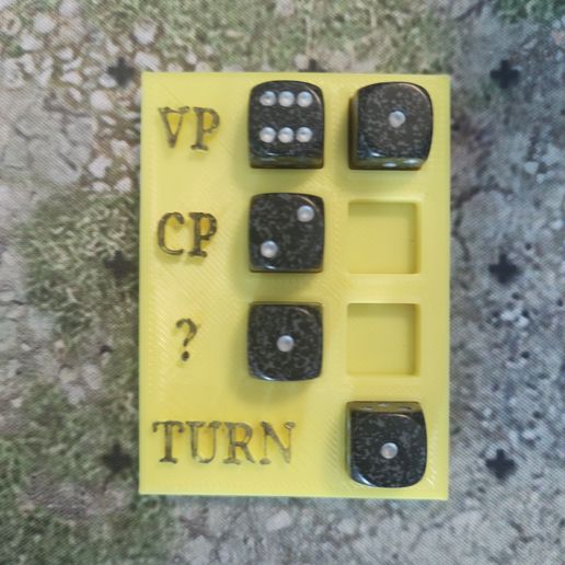 🎲 40k dice counter・Free STL File for ・Cults