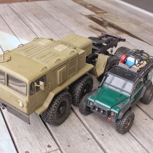🪖 MAZ 537 8x8 - 1/18 scale RC・ 3MF File for 3D printing・Cults
