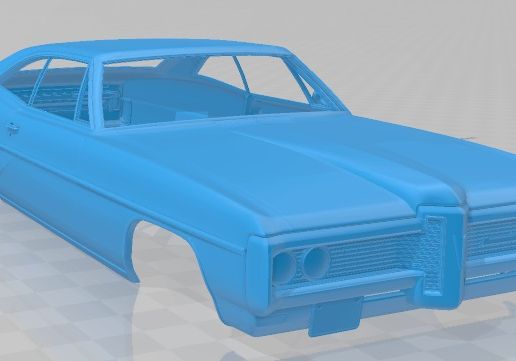 🚗 Pontiac Bonneville 1968 Printable Body Car・ 3D File for ・Cults