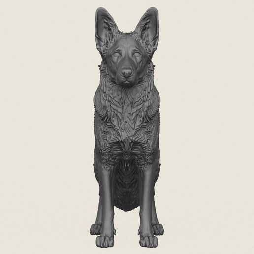 🐕 German Shepherd Dog・ STL File for 3D printing・Cults