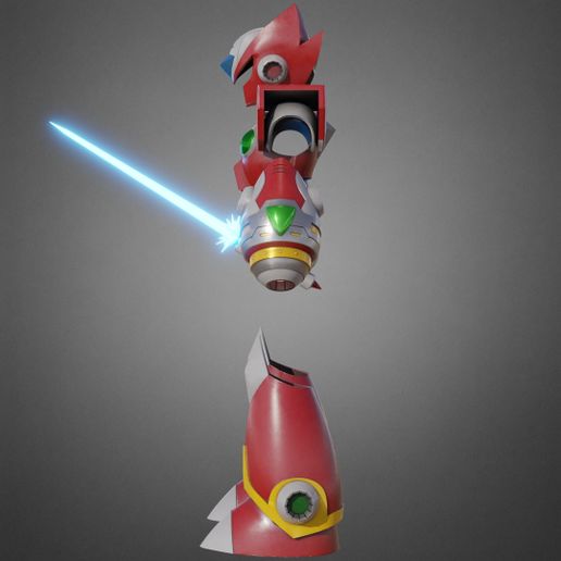 👨 Mega Man Zero Full Armor Sword and Blaster for Cosplay・ 3D File for ...